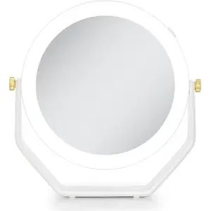 ZADRO Lighted Makeup Mirror With 5x/1x Magnifications - White