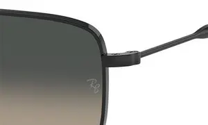 Ray-ban 59mm Gradient Rectangle Sunglasses - Black