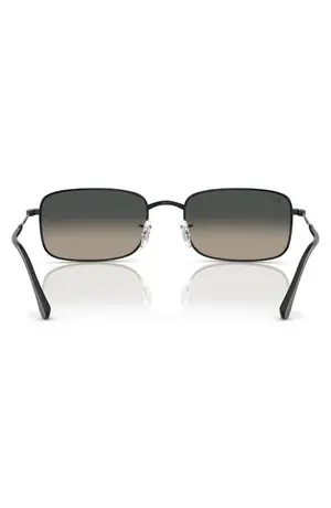Ray-ban 59mm Gradient Rectangle Sunglasses - Black