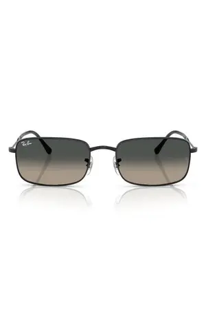 Ray-ban 59mm Gradient Rectangle Sunglasses - Black