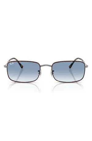 Ray-ban 59mm Gradient Rectangle Sunglasses - Blue Gradient