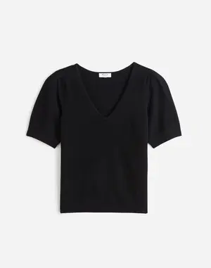 Madewell Cashmere Sweater Tee - Heather Asphalt