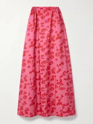 Bernadette Elle Floral-print Taffeta Maxi Skirt