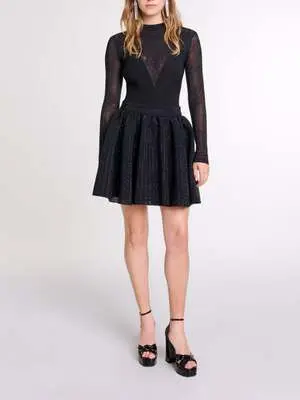 Maje Short Full Rhinestone Skirt