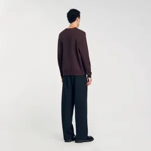 Sandro Floral Appliqué Sweatshirt