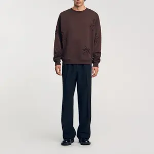 Sandro Oversized Floral Sweatshirt