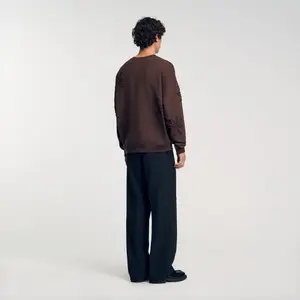 Sandro Oversized Floral Sweatshirt