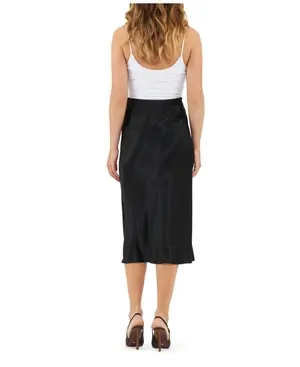 RIPE MATERNITY Crystal Satin Skirt - Black