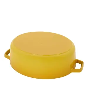STAUB Cast Iron 6.25 Qt. Wide Oval Dutch Oven