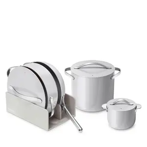 CARAWAY 8 Piece Nonstick Cookware Set - Gray