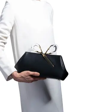 Alexis Bittar The Scissor Leather Clutch