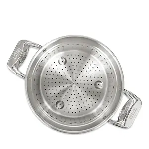 ALL-CLAD Simply Strain Steel 12 Quart Multipot With Insert