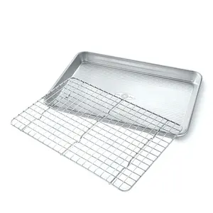 USA PAN Quarter Sheet Baking Pan And Rack Set - No Color