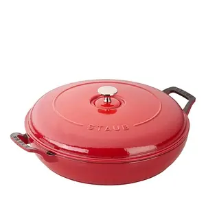 STAUB Cast Iron 3.5 Qt Braiser - Cherry