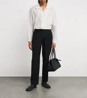 MAISON MARGIELA Nappa Leather Tabi Babouche Mules - Black