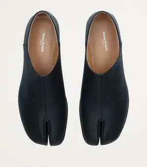 MAISON MARGIELA Nappa Leather Tabi Babouche Mules - Black