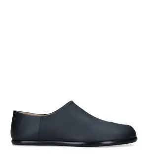 MAISON MARGIELA Nappa Leather Tabi Babouche Mules - Black