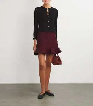 Maje Two-in-one Tank Top And Cardigan Set