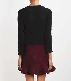 Maje Two-in-one Tank Top And Cardigan Set