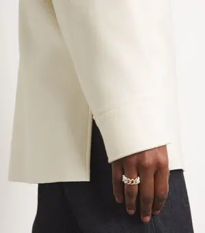 Shay Yellow Diamond And Ceramic Essential Link Ring