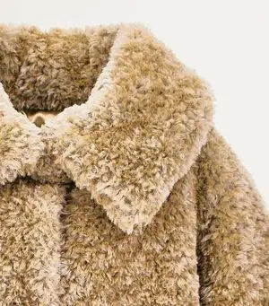 Monnalisa Longline Teddy Coat