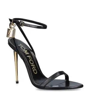 TOM FORD Leather Padlock Sandal 105