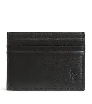 Polo Ralph Lauren Leather Logo Card Holder - Black