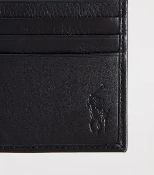 Polo Ralph Lauren Leather Logo Card Holder - Black