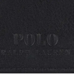 Polo Ralph Lauren Leather Logo Card Holder - Black
