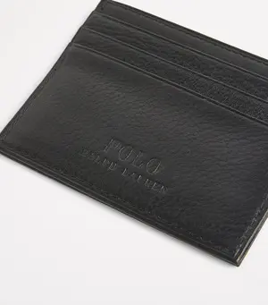 Polo Ralph Lauren Leather Logo Card Holder - Black