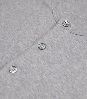 TOM FORD Cotton-blend Lounge Henley Top - Grey
