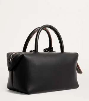 Max Mara Small Leather Satchel - Black