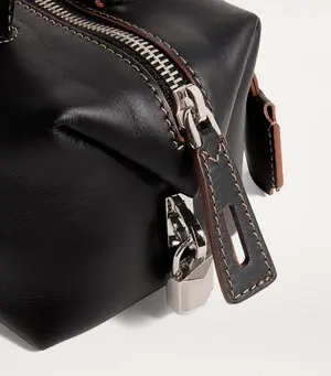 Max Mara Small Leather Satchel - Black