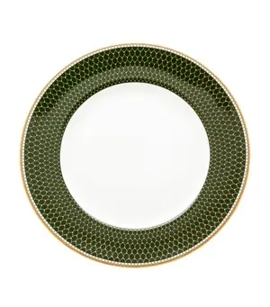 Halcyon Days Antler Trellis Plate - Green