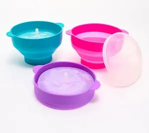 ECOLUTION Set Of 3 Mini Silicone Popcorn Makers