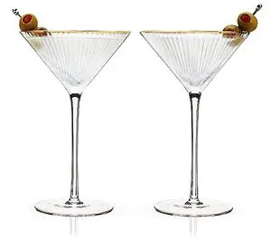 VISKI Meridian Crystal Martini Glasses - One-color