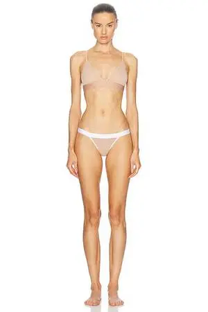 NEGATIVE UNDERWEAR Sieve Triangle Bra - Buff