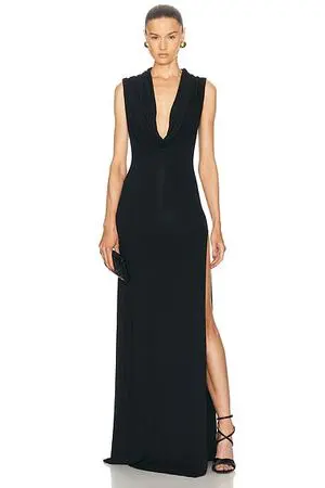SID NEIGUM Back Cutout Cowl Dress