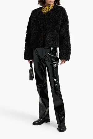 STAND STUDIO Charmaine Reversible Teddy Fleece Jacket