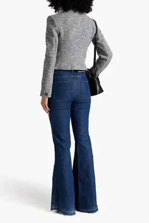 Rag & Bone Josie Cropped Bouclé-tweed Blazer