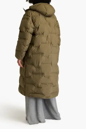 GANNI Quilted Shell Hooded Coat