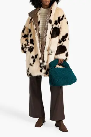 STAND STUDIO Doona Printed Plush Coat