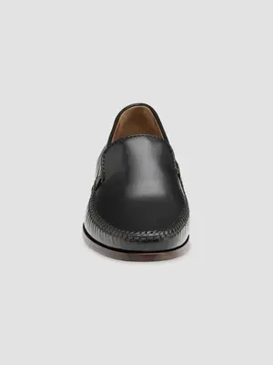 Johnston & Murphy Baldwin Leather Loafers - Black