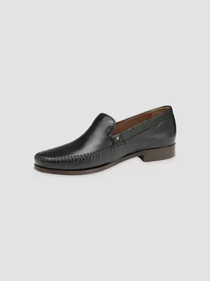 Johnston & Murphy Baldwin Leather Loafers - Black