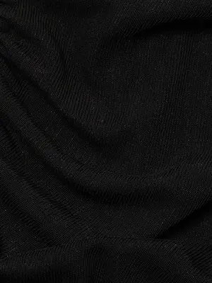 Vince Ruched Long-sleeve Top - Black