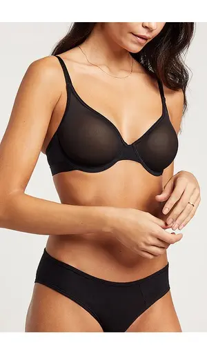 NEGATIVE UNDERWEAR Sieve Demi Bra - Black
