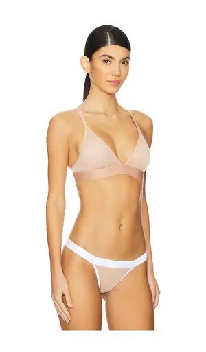 NEGATIVE UNDERWEAR Sieve Triangle Bra In Beige - Buff