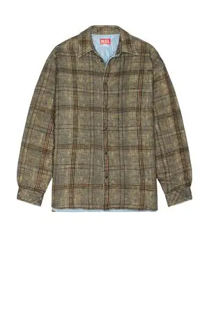 DIESEL® Hammer Overshirt In Brown