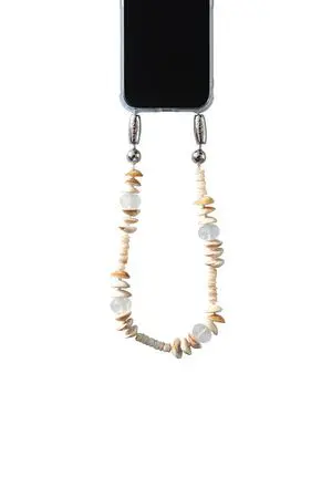 OSSA Stone + Pearl Mini Wristlet Natural
