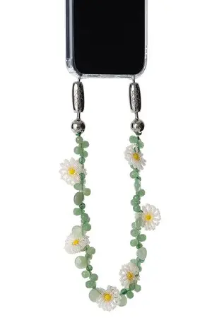 OSSA For Gemstone Wristlet In Green - Daisy